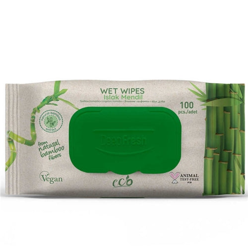 Deep Fresh Eco Series Bamboo Wet Wipes 100 Sheets
