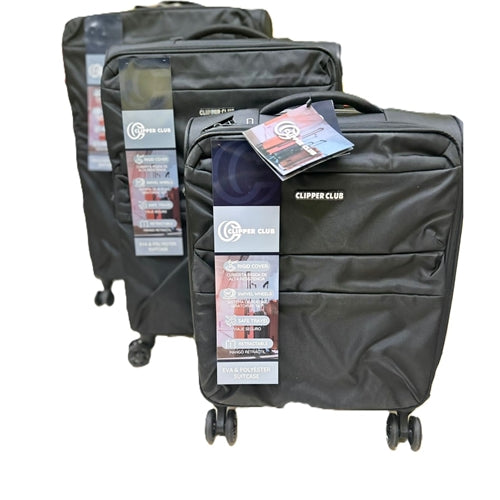 Clipper Club Soft Luggage Set - Black