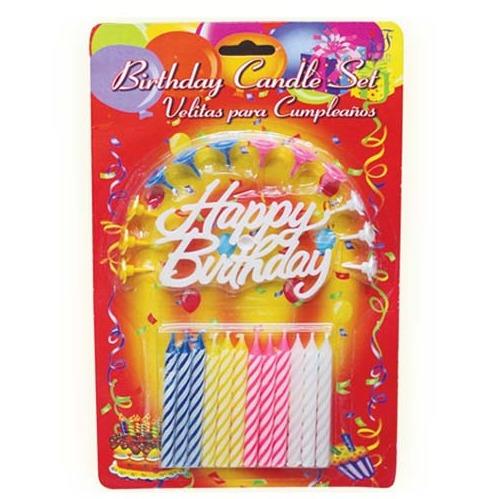 Happy Birthday Candles 12pc Set