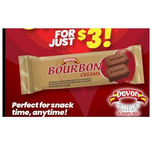 Devon Bourbon Creams 68g