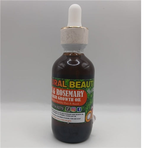 Natural Beauty By Cathy Batana & Rosemary Beard & Hair Growth Oil 60ml