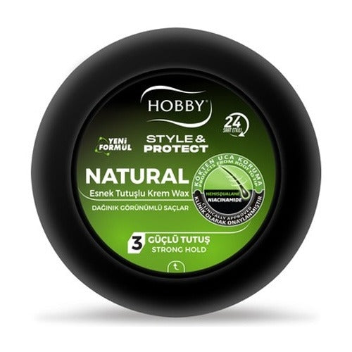 Hobby Natural Hair Wax, Strong Hold 100ml Banded Offer