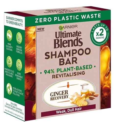 Garnier Ultimate Blends Ginger Recovery Revitalising Shampoo Bar for W