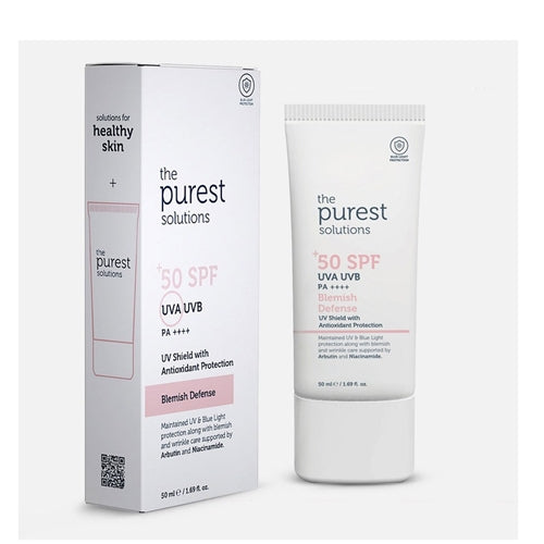 The Purest Solutions Blemish Defense UVA UVB Antioxidant SPF50+ Cream