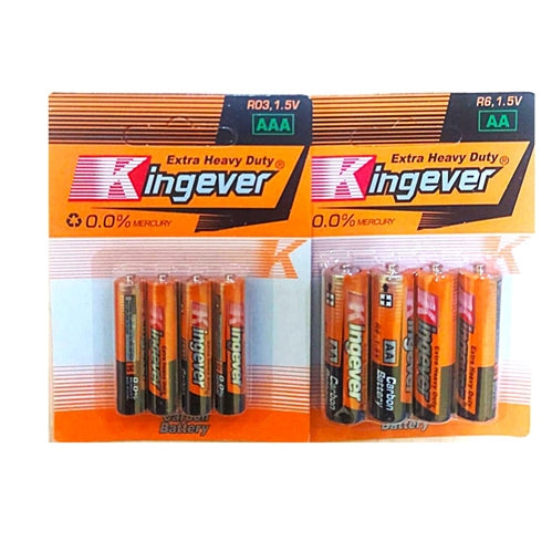 Kingever Extra Heavy Duty Carbon Battery 4 Pack