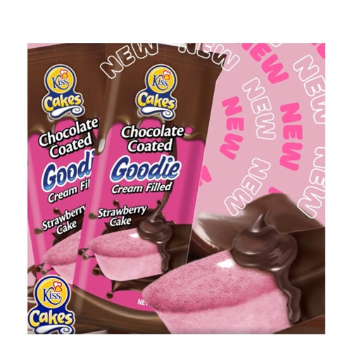 Kiss Chocolate Coated Strawberry Cream Filled Goodie 50g