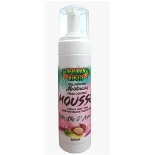 African Roots Volumizing Hair Mousse, Coconut & Argan Oil 200ml