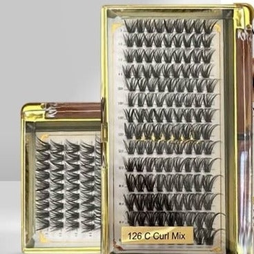 Beautopia DIY Lashes 126 Mixed Length Clusters C Curl