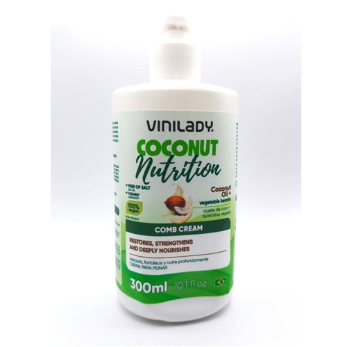 Vini Lady Coconut Nutrition With Vegetable Keratin Comb Cream 300ml