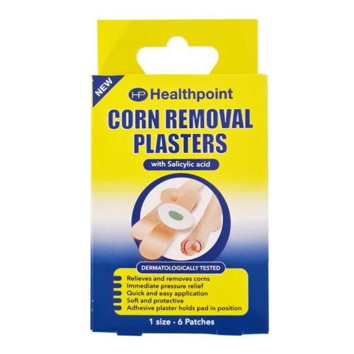 Healthpoint Corn Removal 6 x Plasters With Salicylic Acid, Pain Relief