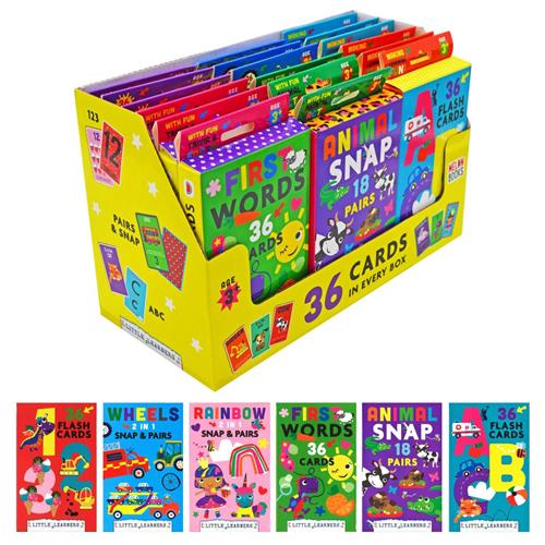 Little Learners Flash Cards, Ages 3+- 36's