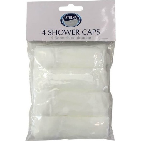 ATHENA SHOWER CAPS 4PK
